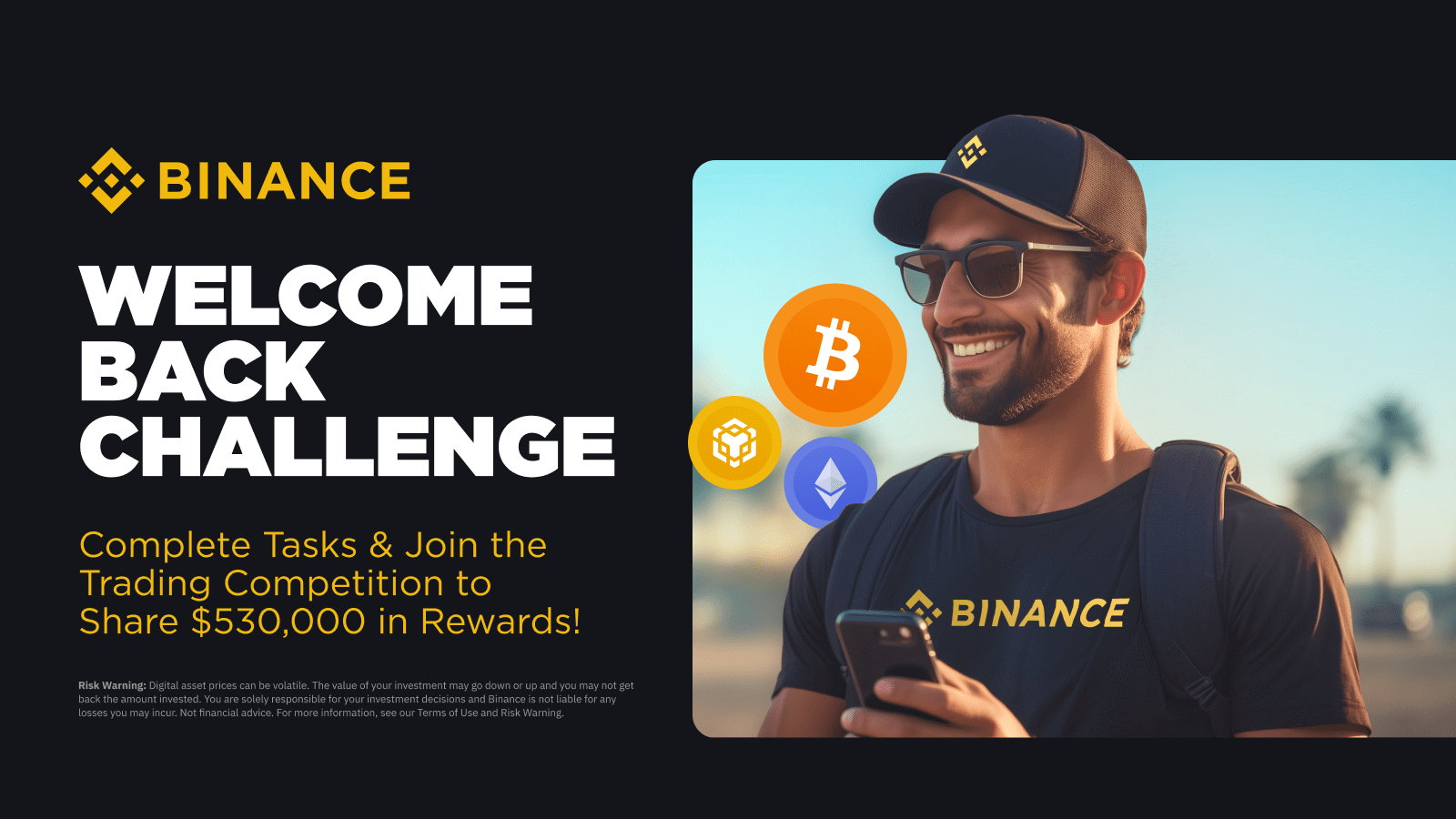 Rediscover Binance: Complete Tasks in the Welcome Back Challenge & Join the Trading Competition ...
